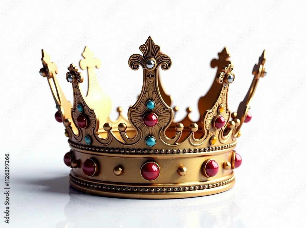 King Crown Editable Outline Flat Illustration 64x64, Royalty, Symbol ...