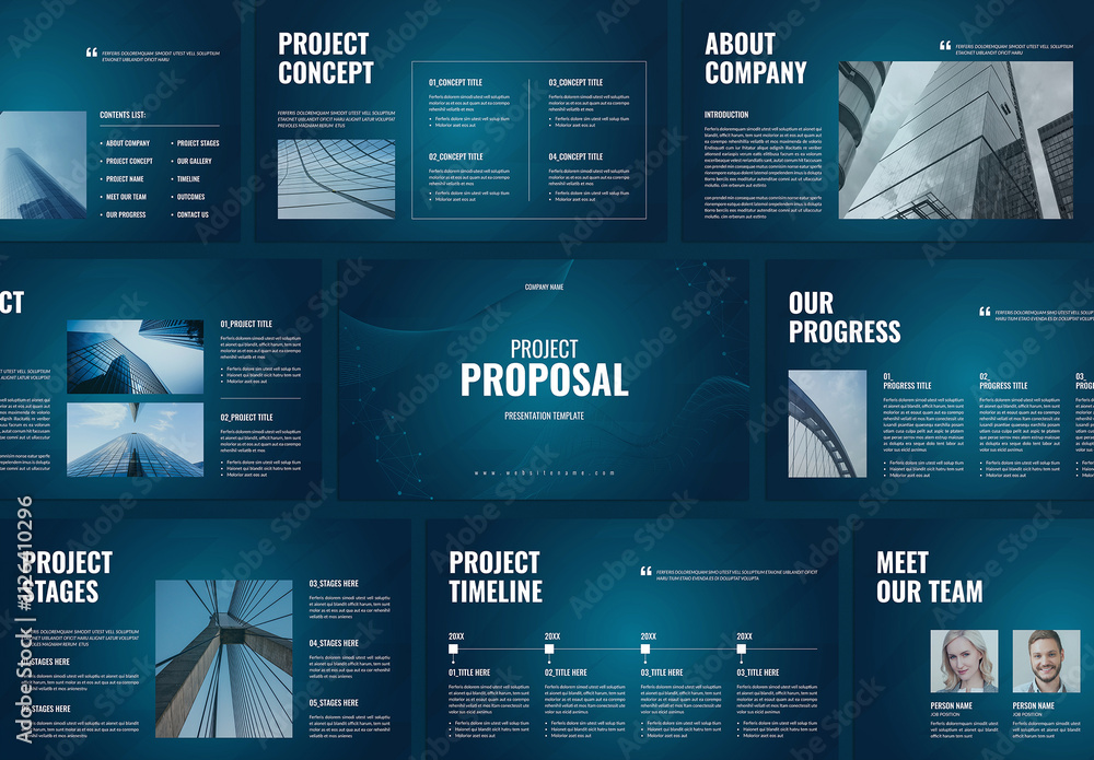 Project Proposal Presentation Template Design Layout Stock Template ...