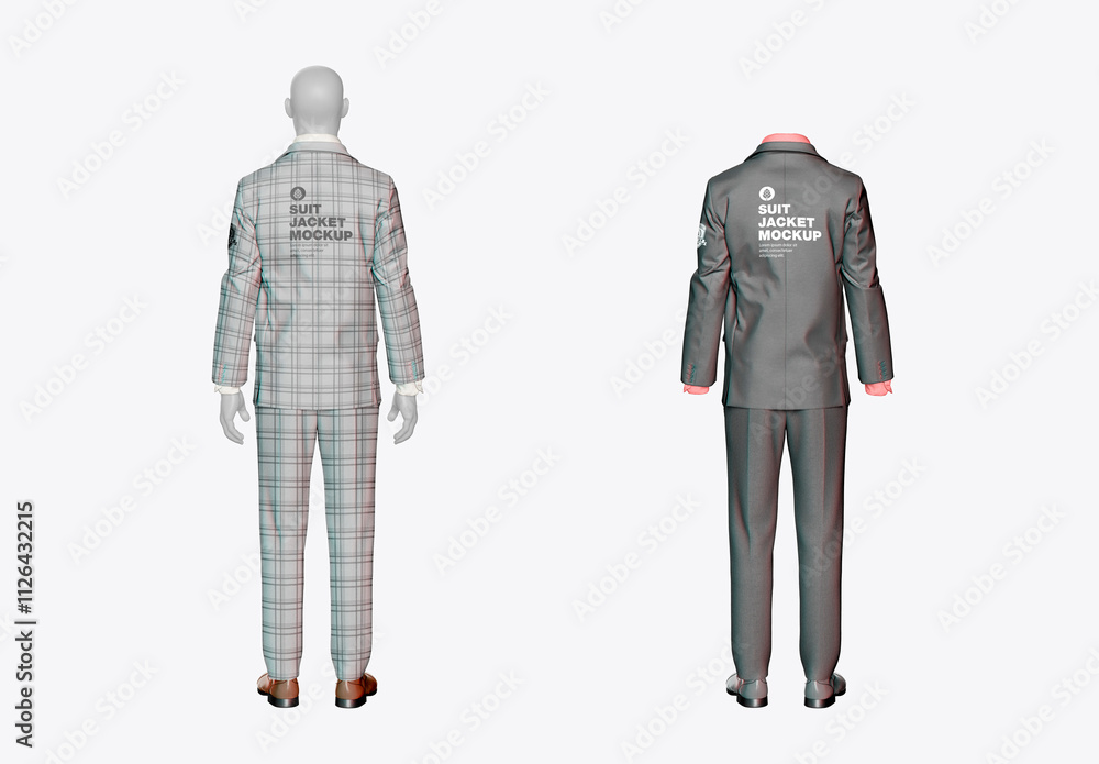 Men's Dress Suit Mockup Stock Template | Adobe Stock