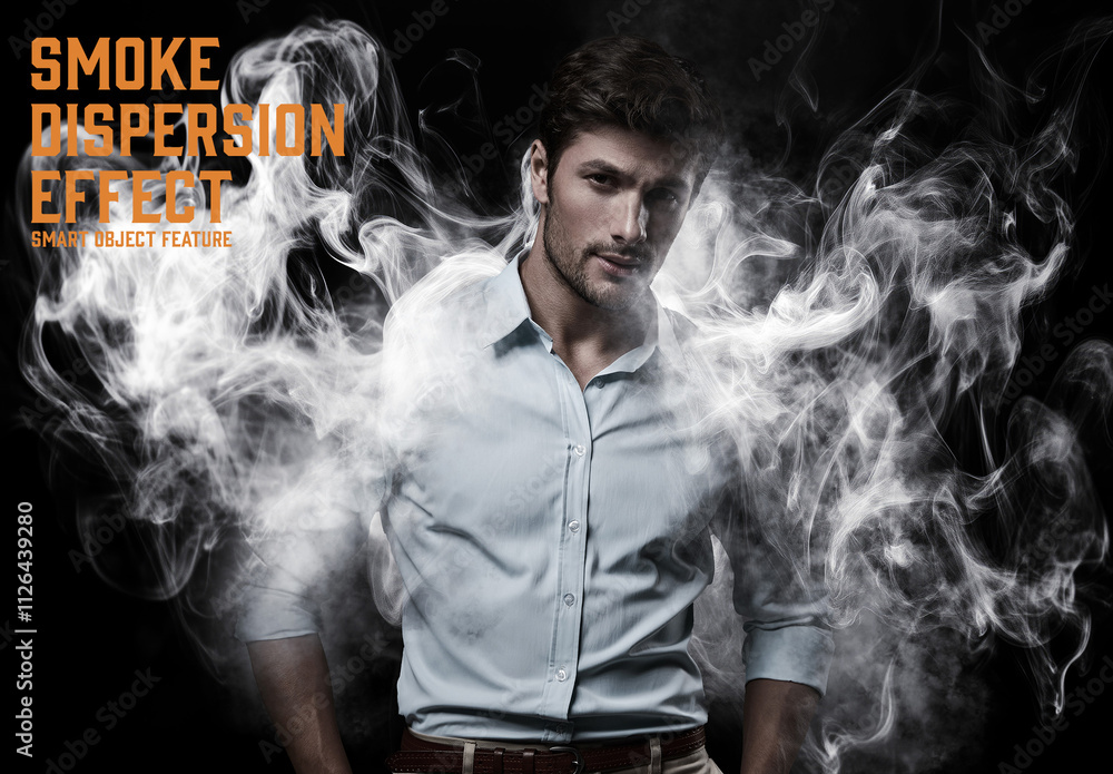 Smoke Dispersion Effect with Generative AI Stock Template | Adobe Stock