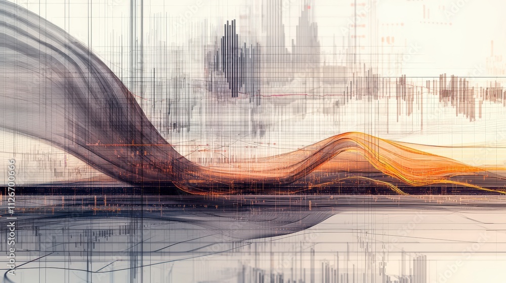 Visualizing economic trends abstract art insights into recession ...