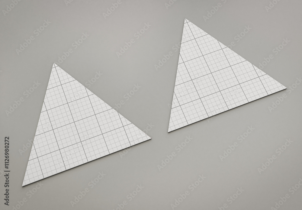 Triangle Brochure Cover Mockup Stock Template | Adobe Stock