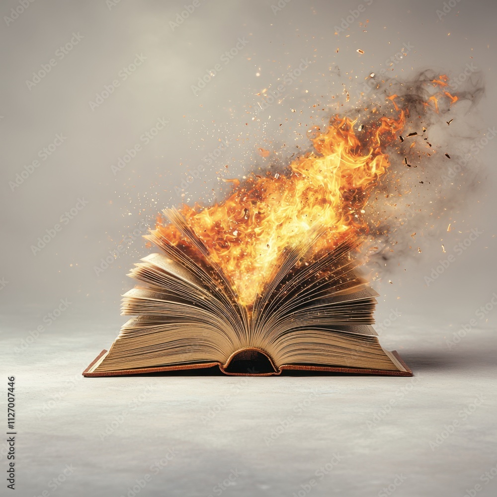 The book on fire spoke of the intensity and passion within its pages ...