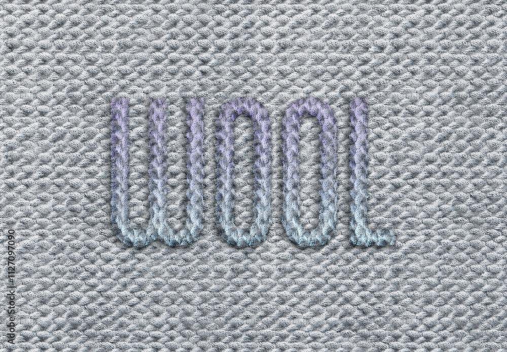 Wool Text Effect with AI Texture Stock Template | Adobe Stock