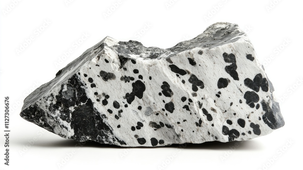 Natural volcanic perlite rock showcasing unique black and white ...