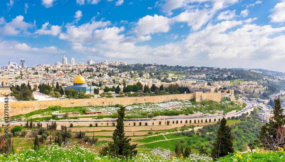Stunning Panoramic View of Jerusalem, Israel Explore the Historical and ...
