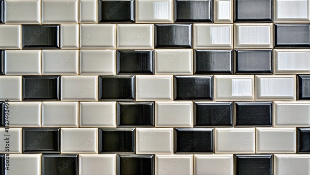 Ceramic tile black and white square rectangular vertical wall Tiles for ...