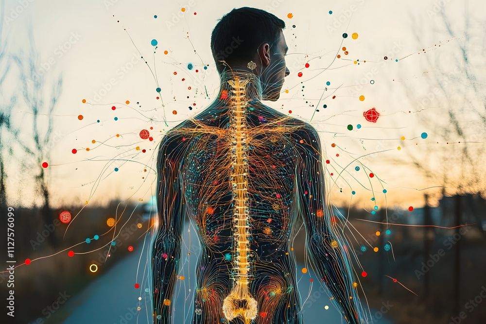 Specific locations on the body believed to be connected to energy ...