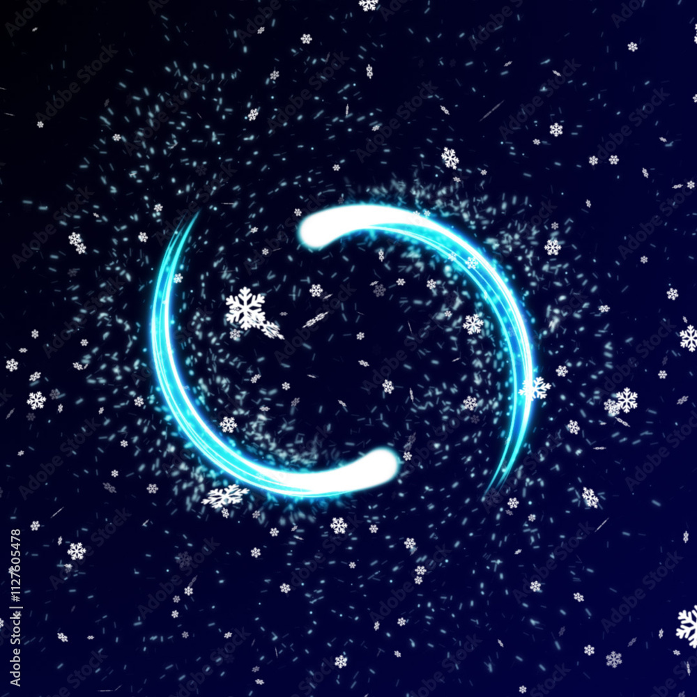 Exploding Particles Snowflakes Flare Square Logo Reveal MOGRT 71 Stock ...