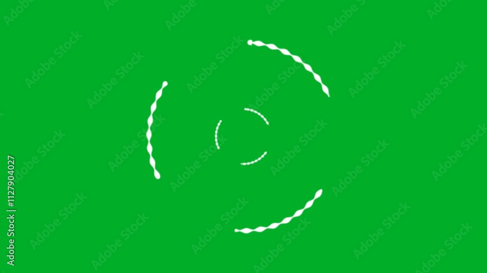 Glowing circle icon refresh and reload animated. Display loading data ...