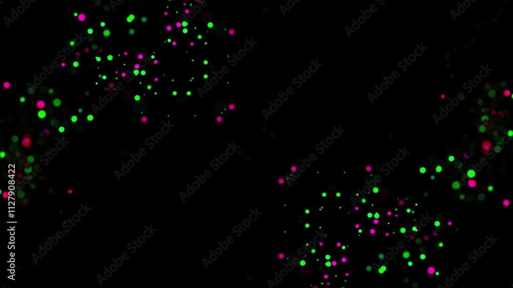 Abstract motion background shining colorful particles. Shimmering Glittering Particles With ...