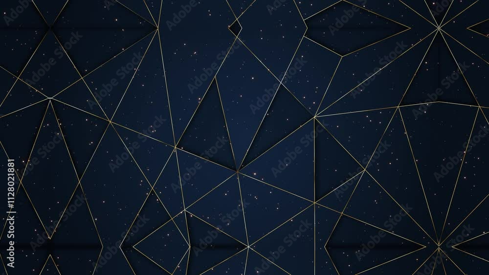 3D Plexus lines triangular polygonal shapes network technology background connected lines ...