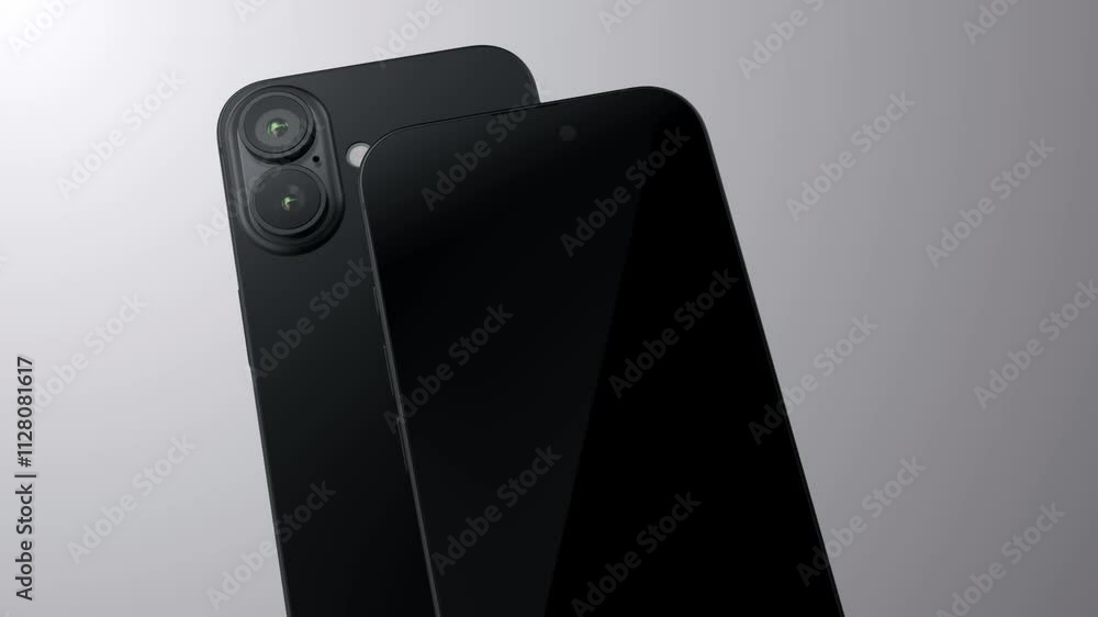 Smartphone green screen with a rectangular plane for tracking screen ...