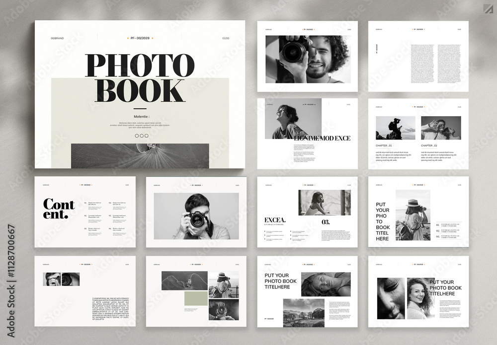 Photo Book Layout Stock Template | Adobe Stock