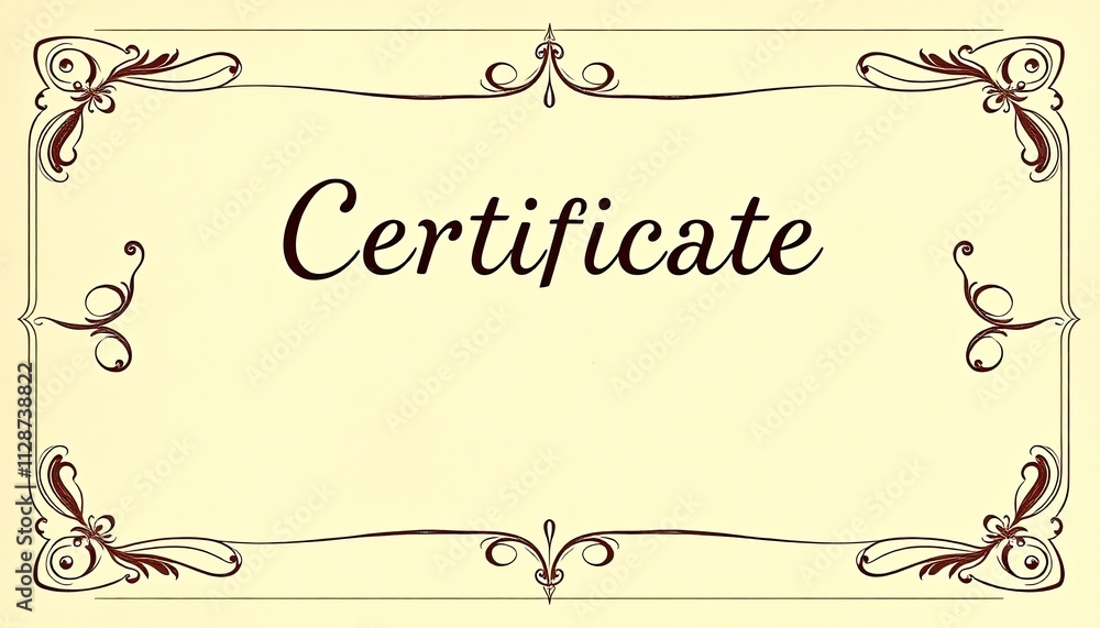 textured certificate design incorporating soft paper effects and hand ...