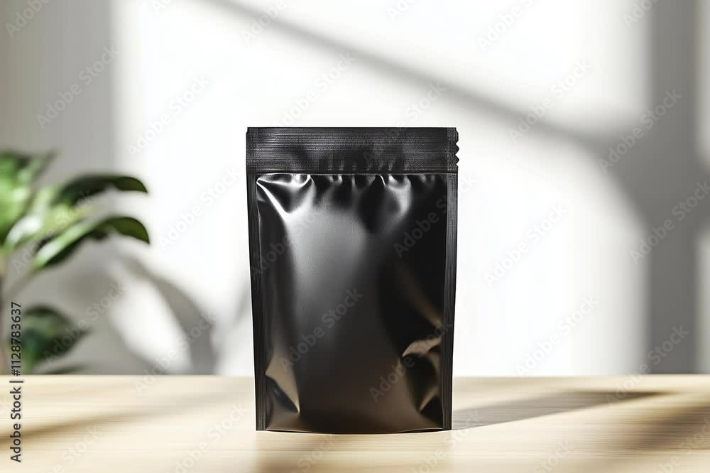 Stick pack. Blank sachet package mockup for coffee and tea isolated on ...