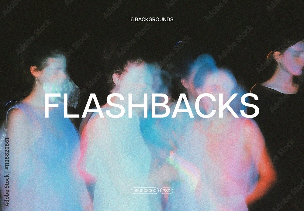Flashbacks Backgrounds Pack With Generative AI Stock Template | Adobe Stock