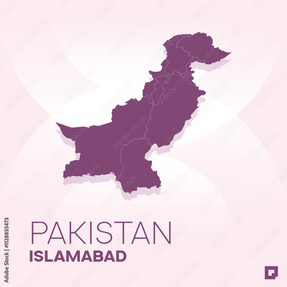 Pakistan Vector Map Vector Map Of Pakistan Editable Eps Ai Files Vector Illustration Of