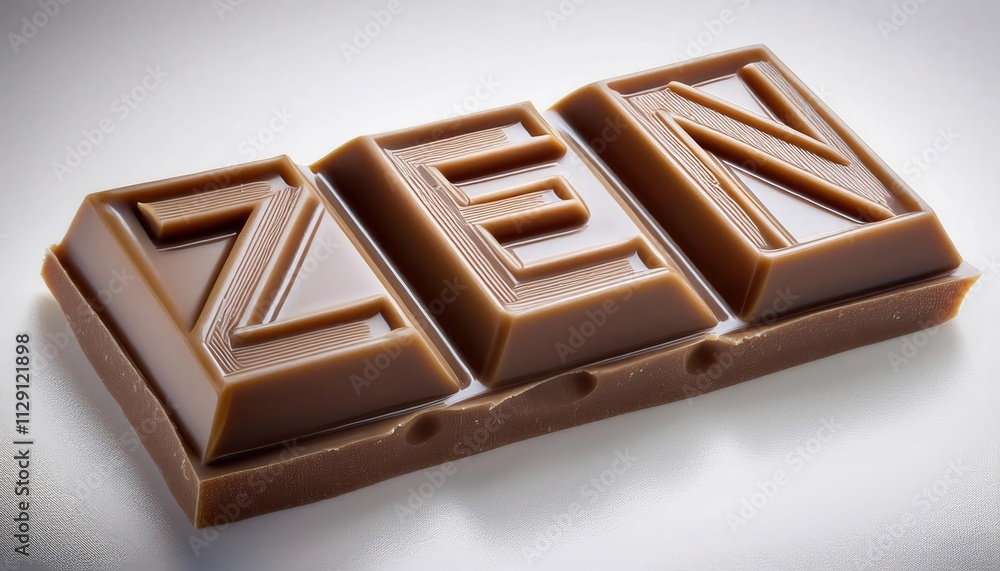 Zen Chocolate Bar: Unique,Indulgent and Decadent Treat Stock ...