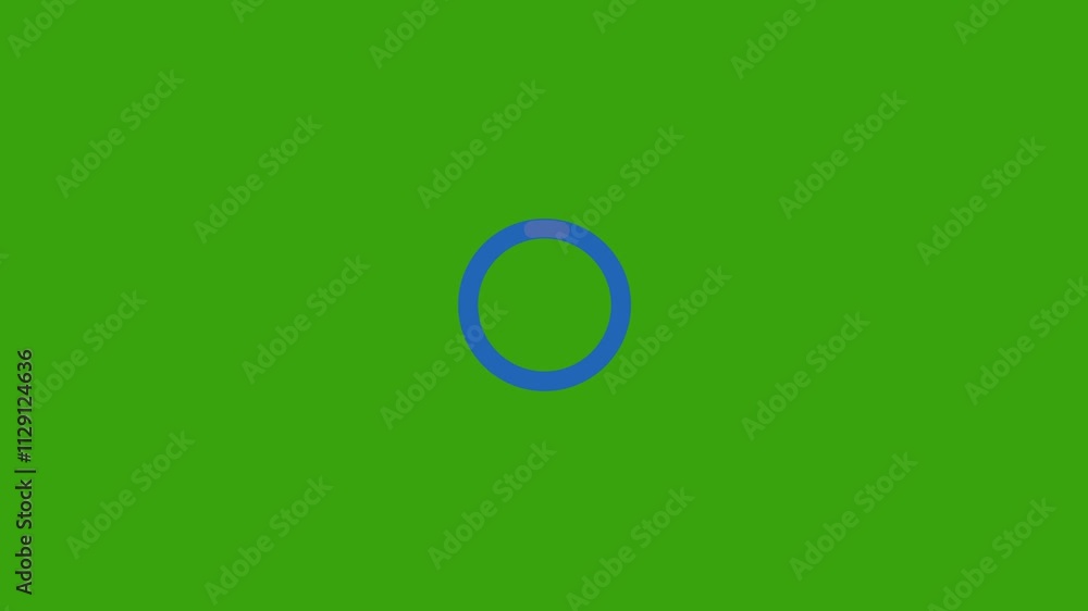 Green Screen Modern and Flat Design Circle Loading animation or ...