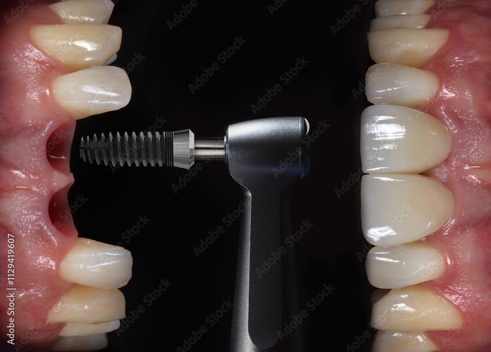 In dental implant treatment, the restoration of anterior teeth in the ...