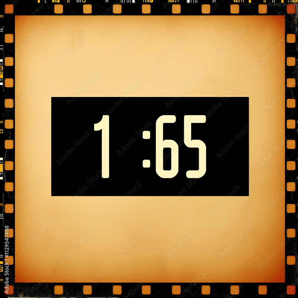 Grunge film frame background with vintage movie countdown Stock Photo ...