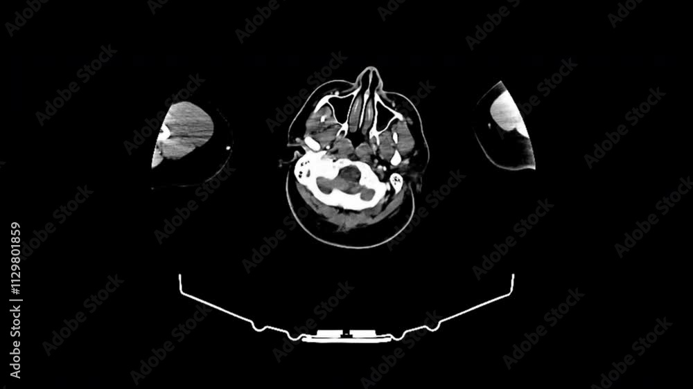 Detailed cross section reveals human brain anatomy, cranial features ...