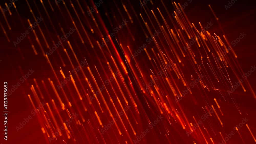 Abstract background as a loopable sequence with glow particles and depth of field. 3d render of ...