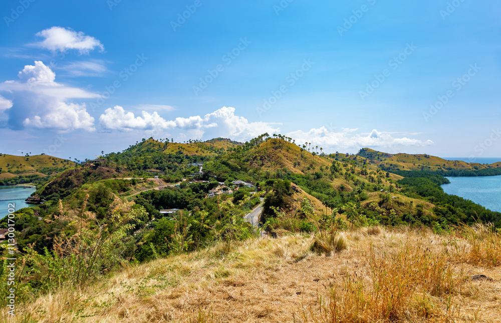 Poster North coast, Labuan Bajo, Ost Nusa Tenggara, Flores, Indonesia ...