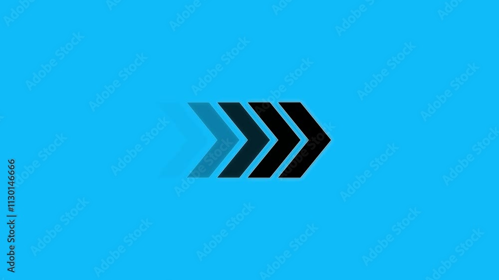 Right-directional red arrow loop animation. Animated arrows for the ...