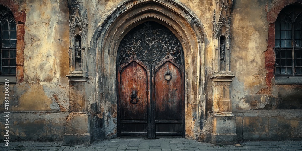 Foto de Details of an ancient gate showcasing the beauty of an ...