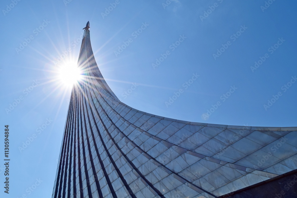 The Monument to the Conquerors of Space is a giant obelisk in Moscow ...