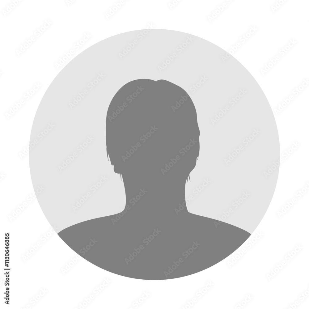 Vector flat illustration. Icons of man and woman. Avatar, user profile ...