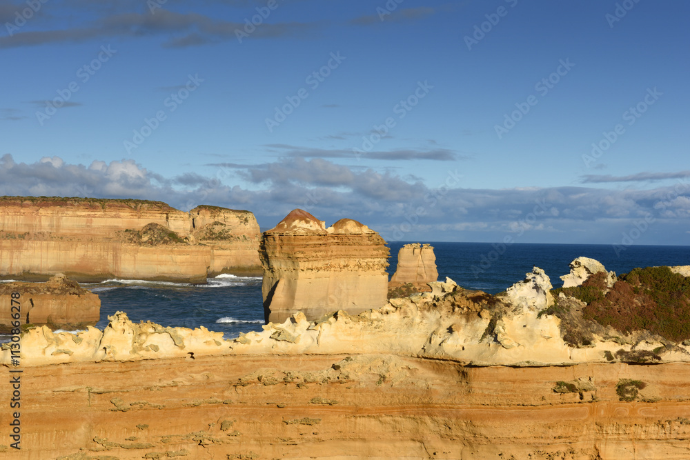 Poster The Razorback rock formation at Loch Ard Gorge at the twelve ...