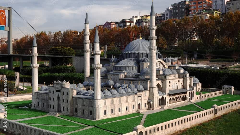Miniaturk Park in Istanbul. Sultanahmet Mosque in Miniaturk Park ...