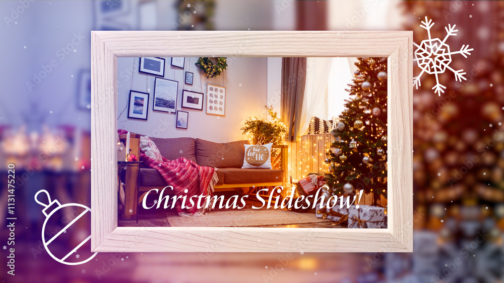 Christmas Slideshow contains 24 media placeholders and 8 text ...