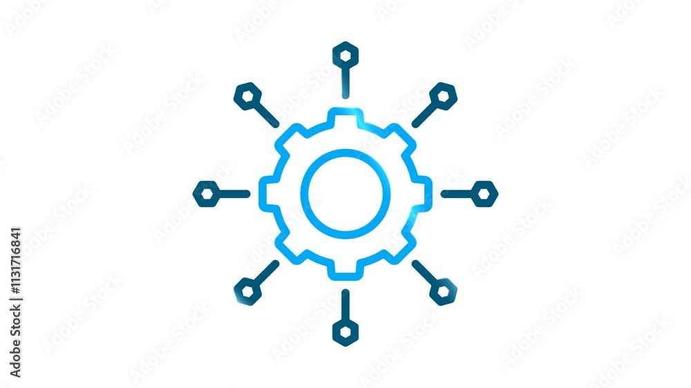 Microservices animated icon. suitable for user interface, provide ...