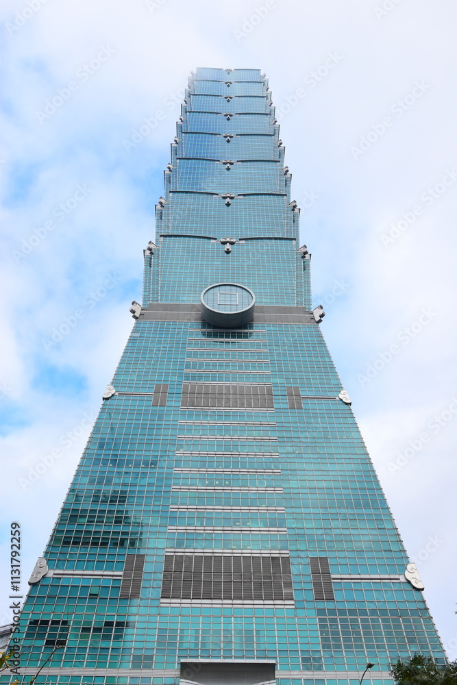Taipei, Taiwan - December 10 ,2024: Taipei 101 is a skyscraper located ...