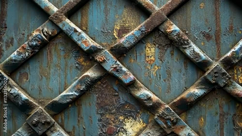 Detailed look at textured metal surface with rust and wear patterns in ...