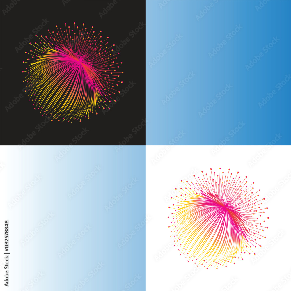 Abstract Line Tricky Design using Transform and Bloat tool in Adobe ...