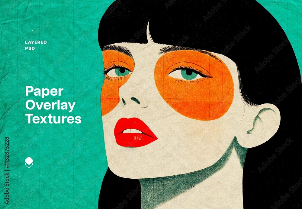 Paper Overlays Textures Pack With Generative AI Stock Template | Adobe ...