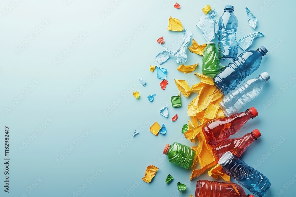 Plastic waste management strategies urban environment visual ...