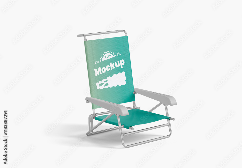 Beach Chair Mockup - Half Side Stock Template | Adobe Stock