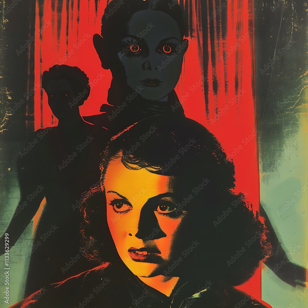 Vintage Retro Color VHS Cover Image for 'Nosferatu' with Eerie Colors ...