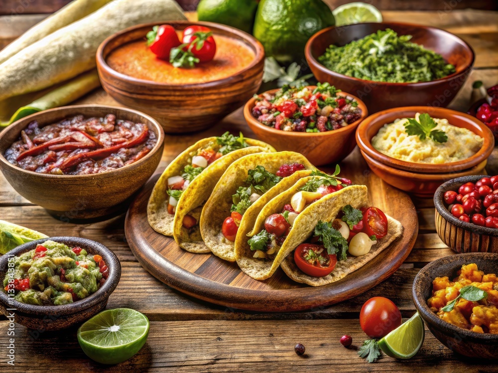 Authentic Mexican food: A woodcut feast for the eyes. Savour the detail ...
