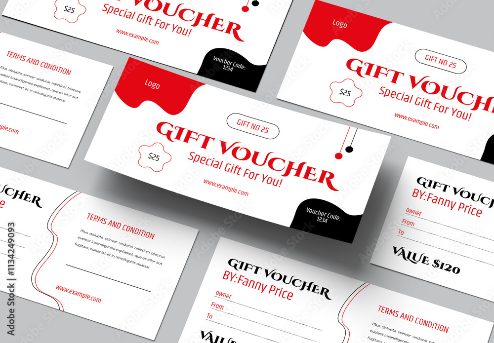 Gift Voucher Layout Stock Template | Adobe Stock