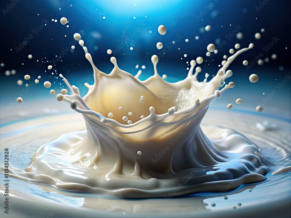 Macro milk photography: creamy textures, close-up drops, splashes, and ...