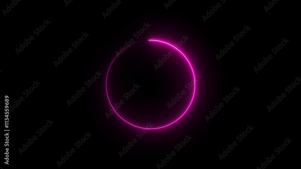 Animation of a circle that rotates smoothly on a straight axis line ...