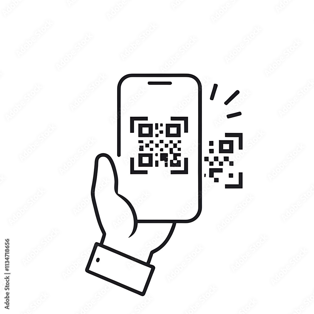 Photo & Art Print QR code, Black and White QR Code for Seamless Digital ...