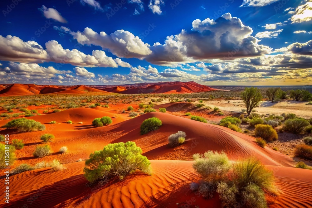 Stunning Portrait Photography of the Simpson Desert Featuring Expansive ...